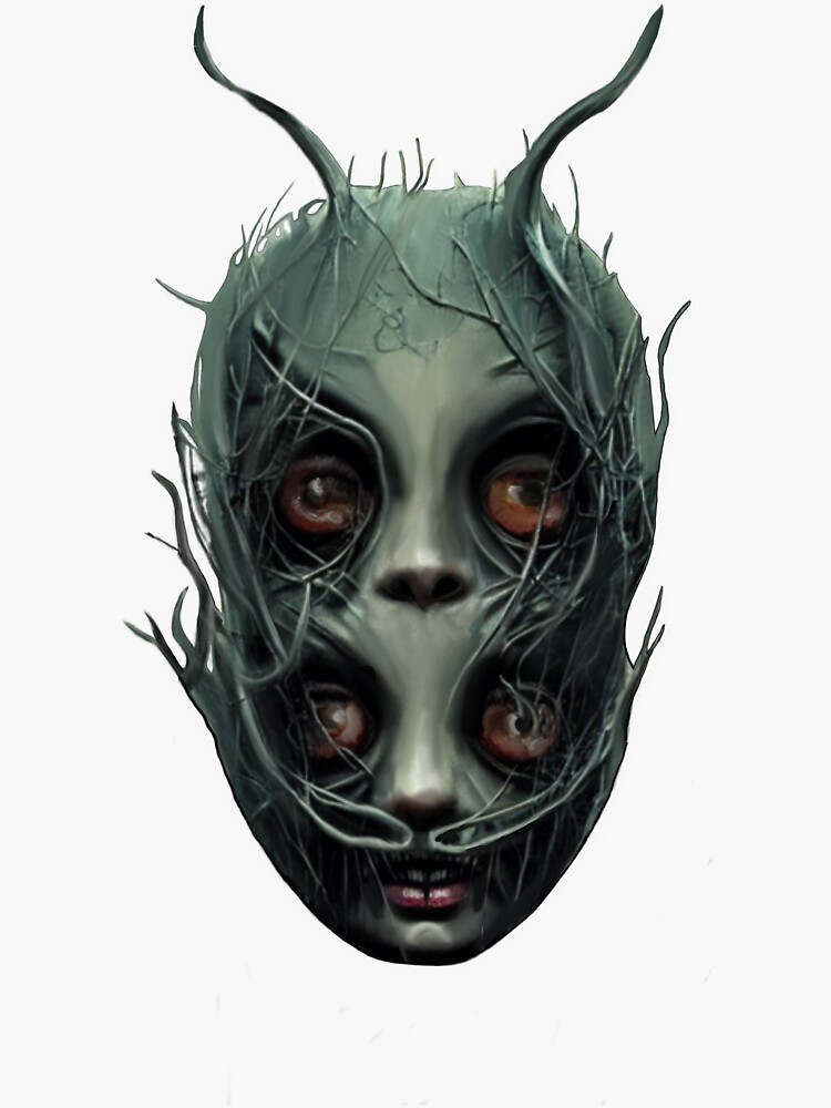 "Evil is all around" Sticker for Sale by Rarriart | Redbubble