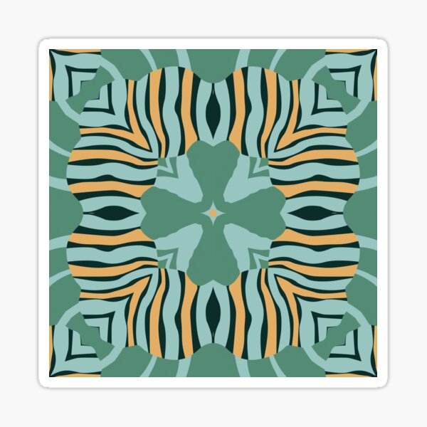 "Zebra V" Sticker for Sale by OddlyInk | Redbubble