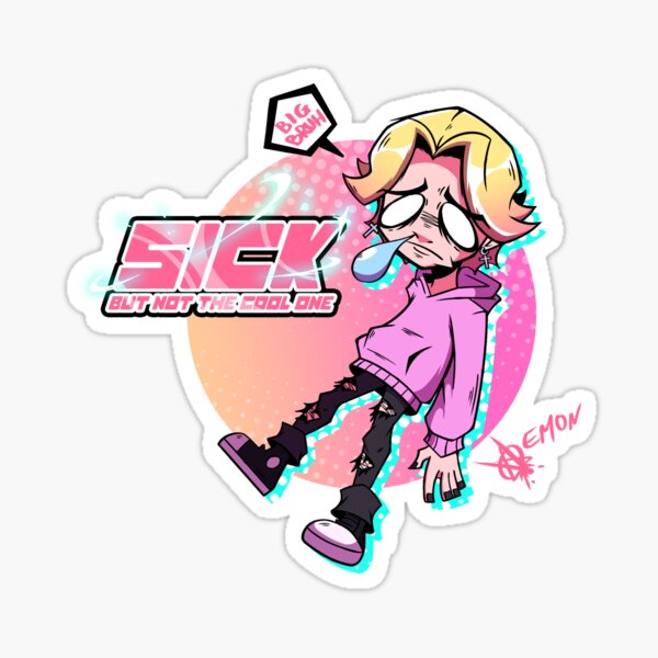 "SICK? " Sticker for Sale by VemonXD | Redbubble