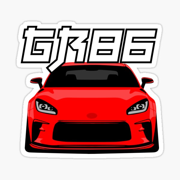 "JDM Tuning & Drift Car GR86 Fan" Sticker for Sale by AutoDesignWerks ...