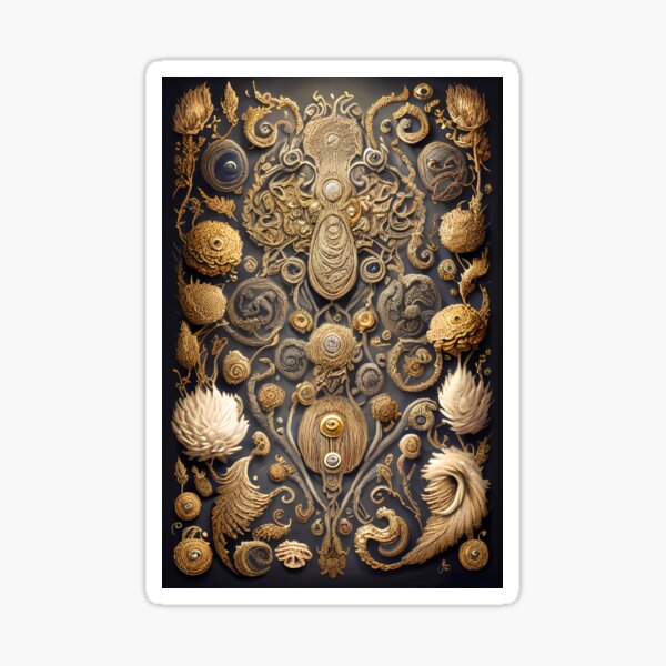 "Bizarre Maximalism" Sticker for Sale by PurplePeacock | Redbubble