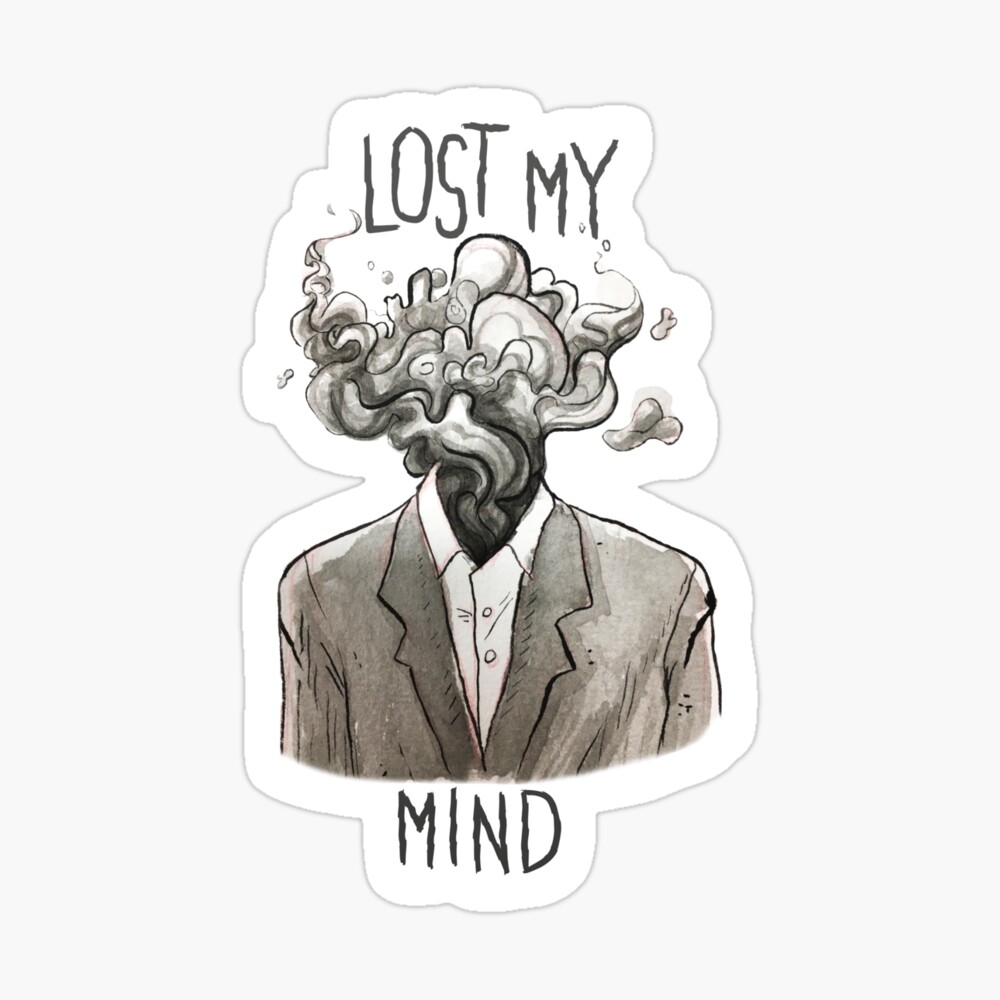 Losing My Mind Clip Art
