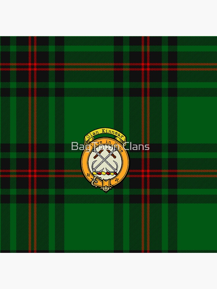 "Kinnear Scottish Tartan and Crest" Sticker for Sale by ljrigby | Redbubble
