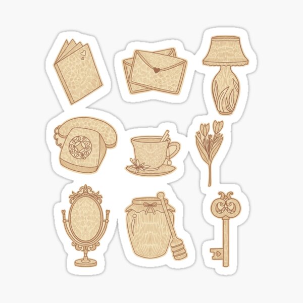"aesthetic vintage stickers " Sticker for Sale by aesthetic-land ...
