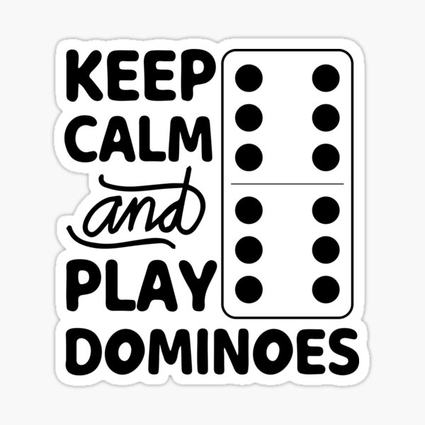 "Mens Domino King Lover Domino" Sticker for Sale by VEGOM | Redbubble