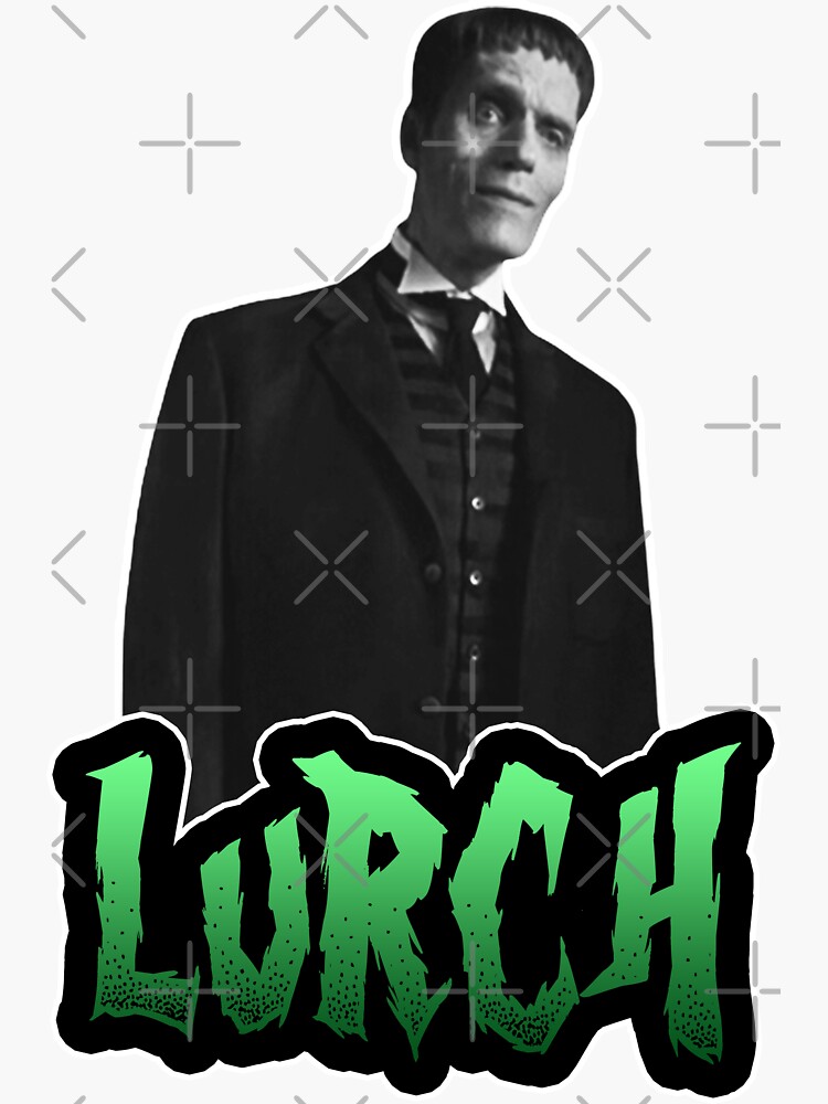 "Lurch Addams Family Name Design Digital Art" Sticker for Sale by ...