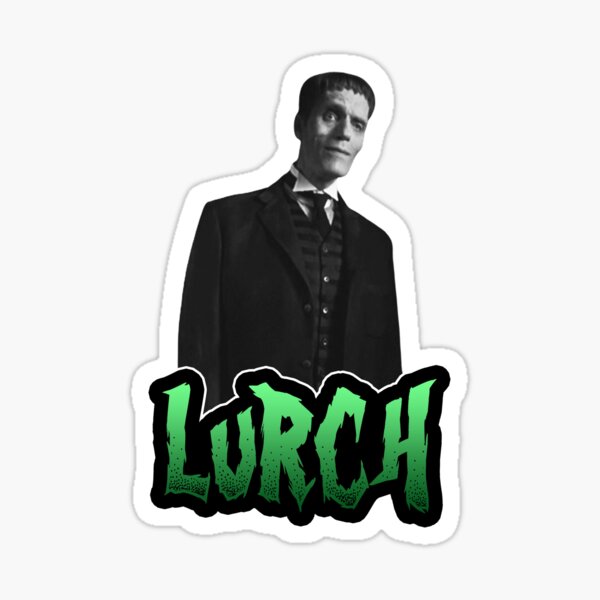 "Lurch Addams Family Name Design Digital Art" Sticker for Sale by ...