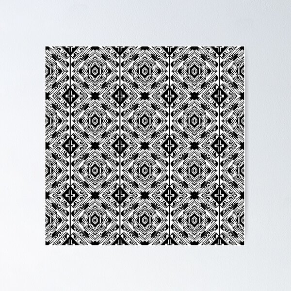 "Traditional Igorot-inspired tribal pattern. Ethnic Black and white ...