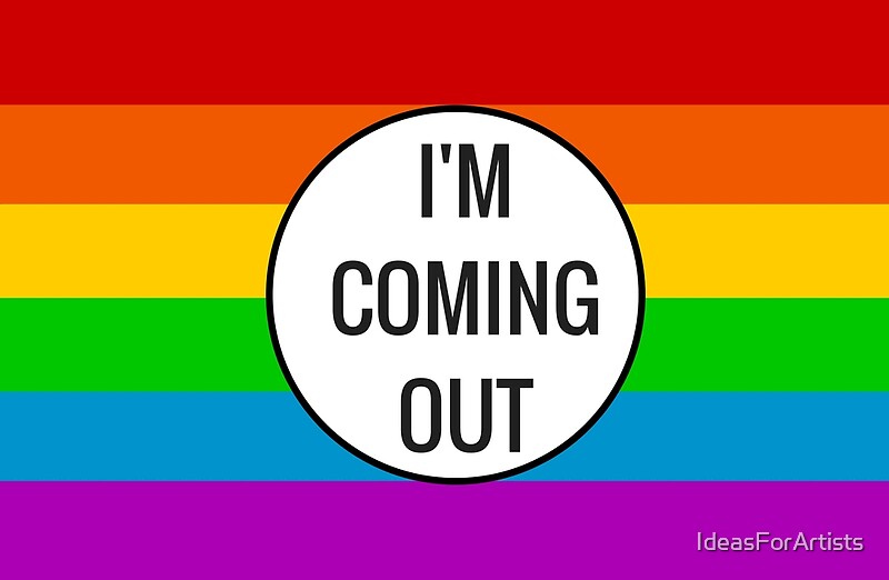 "Coming Out ~ pride rainbow" by IdeasForArtists | Redbubble