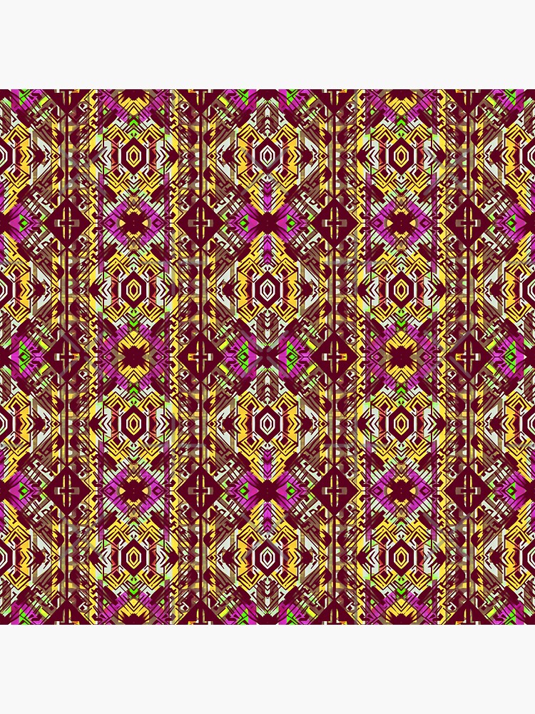 "Traditional Igorot-inspired tribal pattern. Ethnic Multicolor" Sticker ...