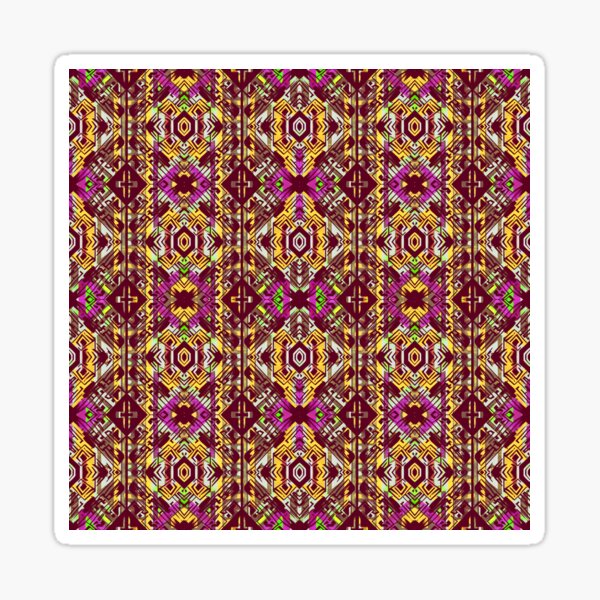"Traditional Igorot-inspired tribal pattern. Ethnic Multicolor" Sticker ...