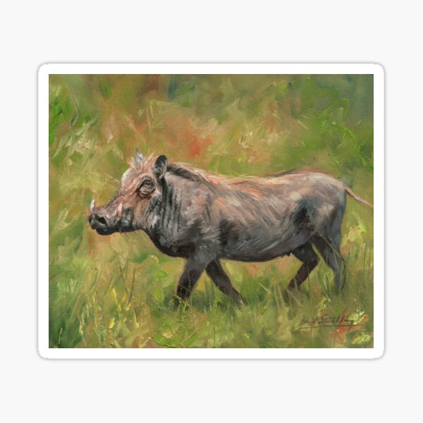 "Warthog." Sticker for Sale by davidstribbling | Redbubble