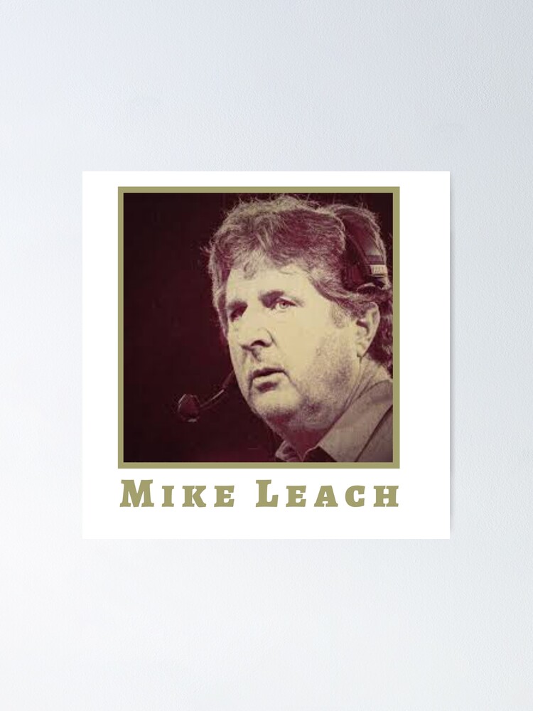 "Vintage Mike Leach Retro Memorial " Poster for Sale by Mizems | Redbubble