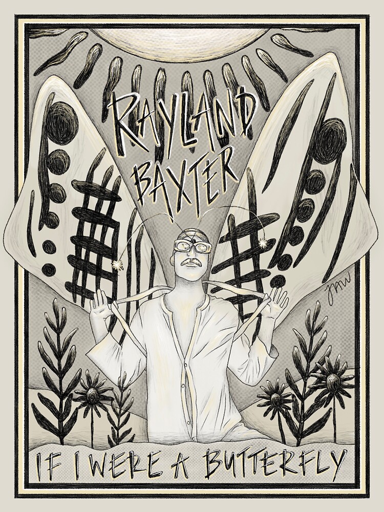 "Rayland Baxter If I Were a Butterfly Tour Poster" Sticker for Sale by ...