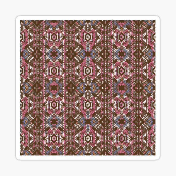 "Traditional Igorot-inspired tribal pattern. Ethnic Multicolor" Sticker ...