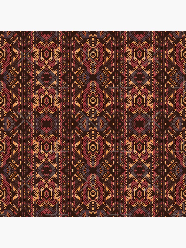 "Traditional Igorot-inspired tribal pattern. Ethnic Multicolor" Sticker ...