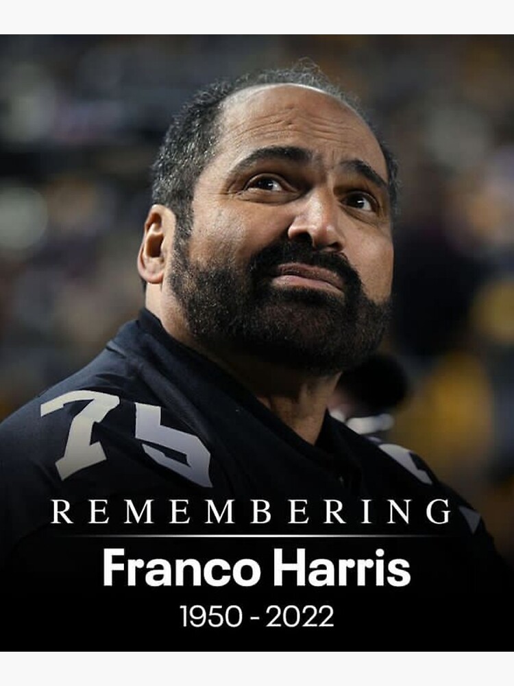 "Franco Harris" Poster for Sale by Sarabyou | Redbubble