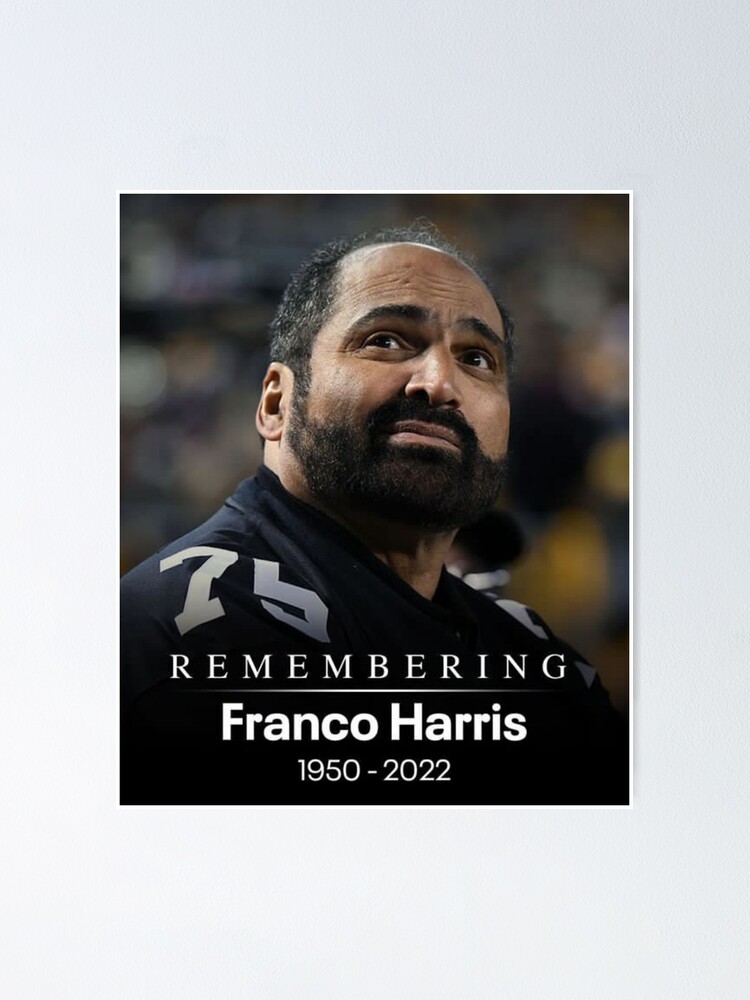 "Franco Harris" Poster for Sale by Sarabyou | Redbubble
