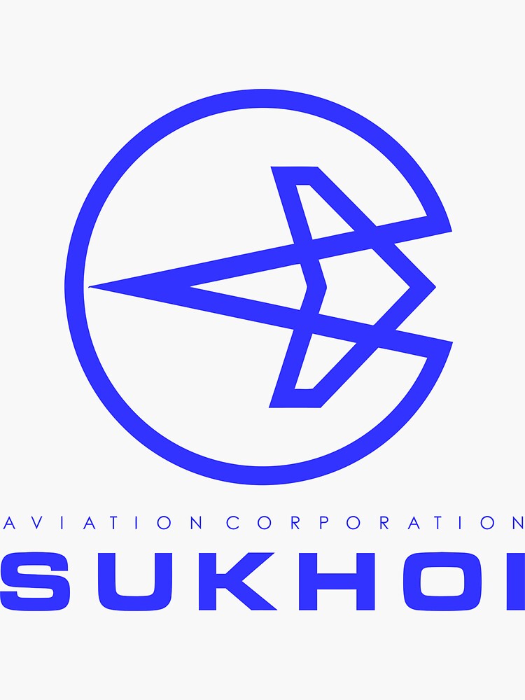 "Sukhoi Aviation Corp blue" Sticker for Sale by dessygoes | Redbubble