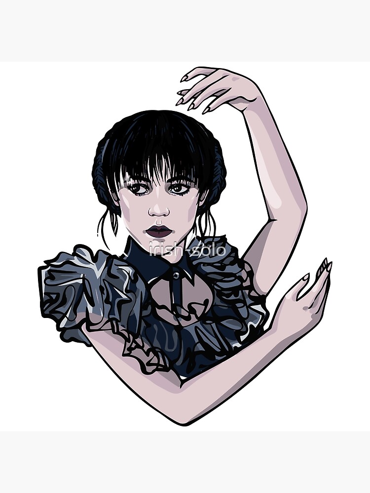 "Wednesday Addams Dance Illustration" Poster for Sale by irish-solo ...