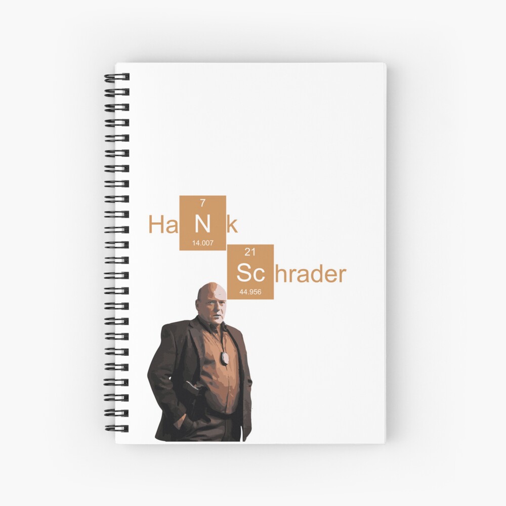 "Hank Schrader Breaking Bad Periodic Table Color Theory Design" Spiral ...