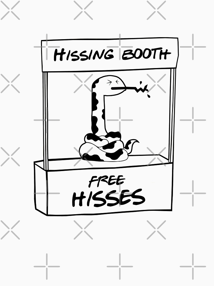 "Hissing Booth - funny snake kissing booth" Essential T-Shirt for Sale ...