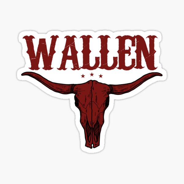"Wallen Western" Sticker for Sale by mondocut | Redbubble
