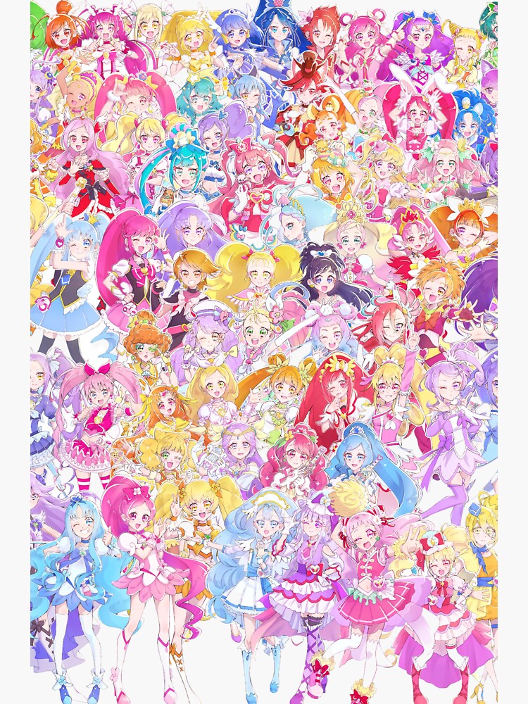 "Delicious Party Precure - All Together" Sticker for Sale by ...