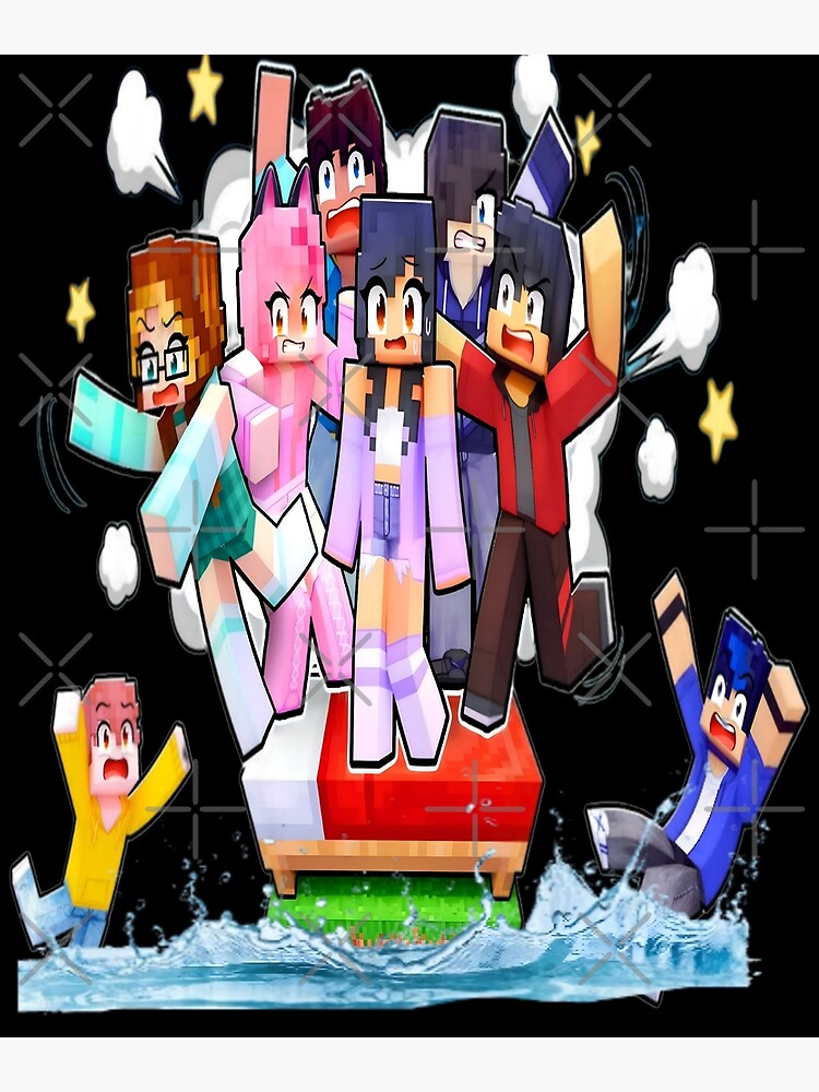 "Aphmau Friends Minecraft " Poster for Sale by Themagicianfox | Redbubble