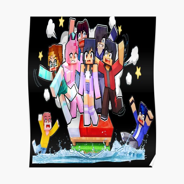 "Aphmau Friends Minecraft " Poster for Sale by Themagicianfox | Redbubble