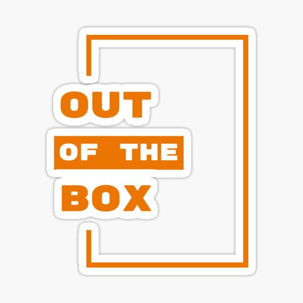 "Out of the Box " Sticker for Sale by Samoy10 | Redbubble