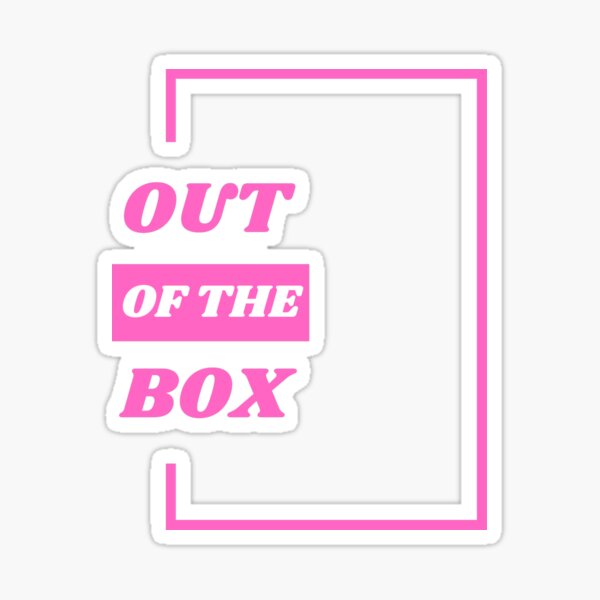 "Out of the Box " Sticker for Sale by Samoy10 | Redbubble