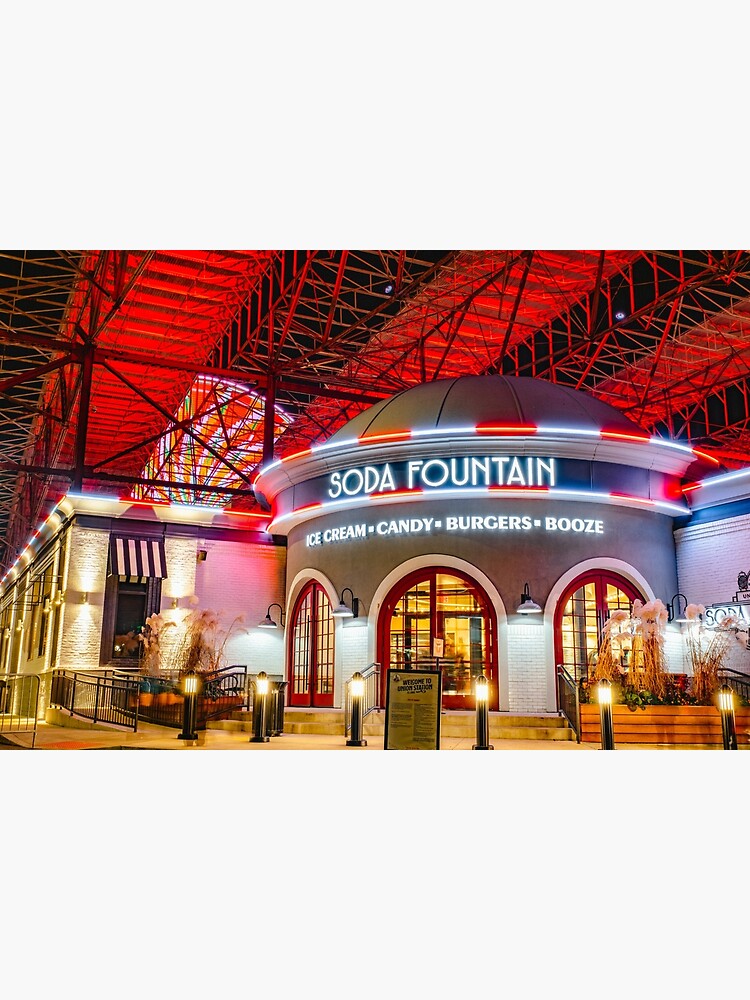 "Saint Louis Union Station Soda Fountain And Ferris Wheel" Poster for ...
