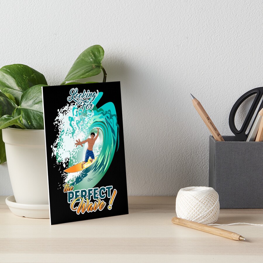 "Surfing the perfect wave 01" Art Board Print by CoDa-Illustr | Redbubble