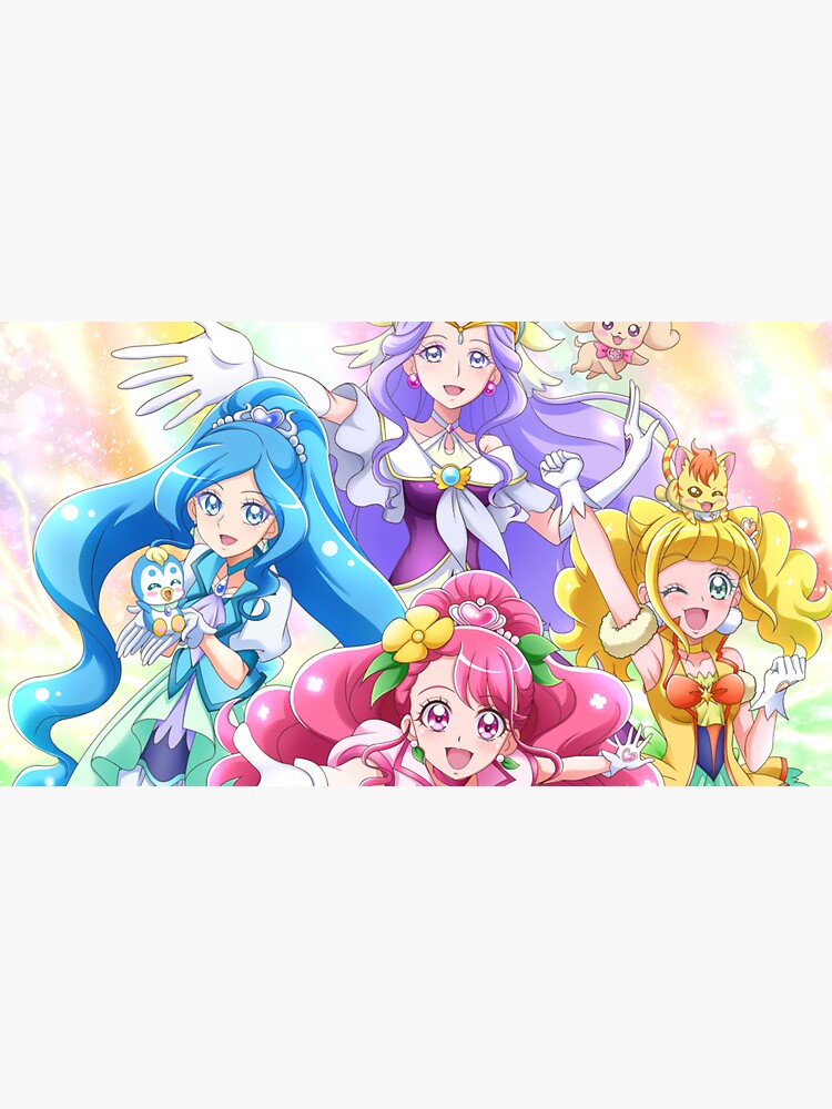 "Healin'Good Precure, Hiramitsu Hinata, Nyatoran, Pegitan, Rabirin ...