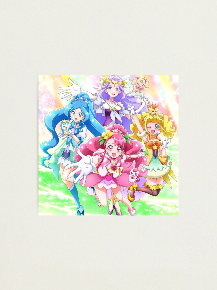 "Healin'Good Precure, Hiramitsu Hinata, Nyatoran, Pegitan, Rabirin ...