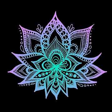 "Pastel Vibes Lotus Flower V2" Sticker for Sale by Julie Erin Designs ...
