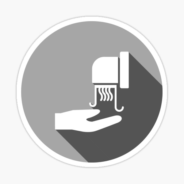 "Hand Dryer" Sticker for Sale by JMKM-Designs | Redbubble