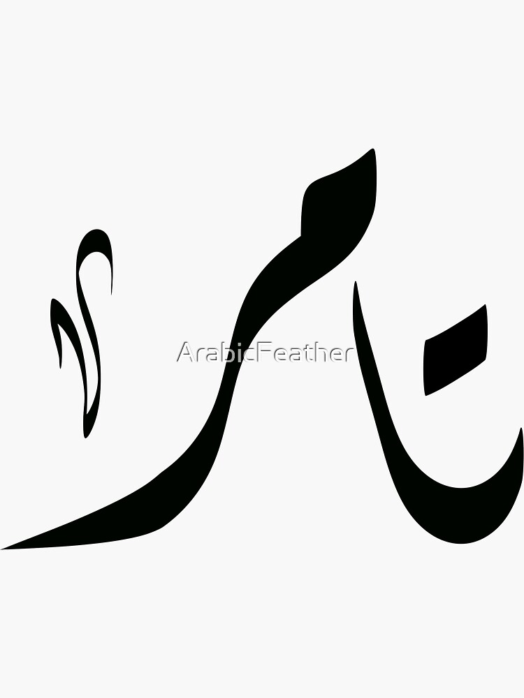 "tamer Arabic name تامر" Sticker for Sale by ArabicFeather | Redbubble