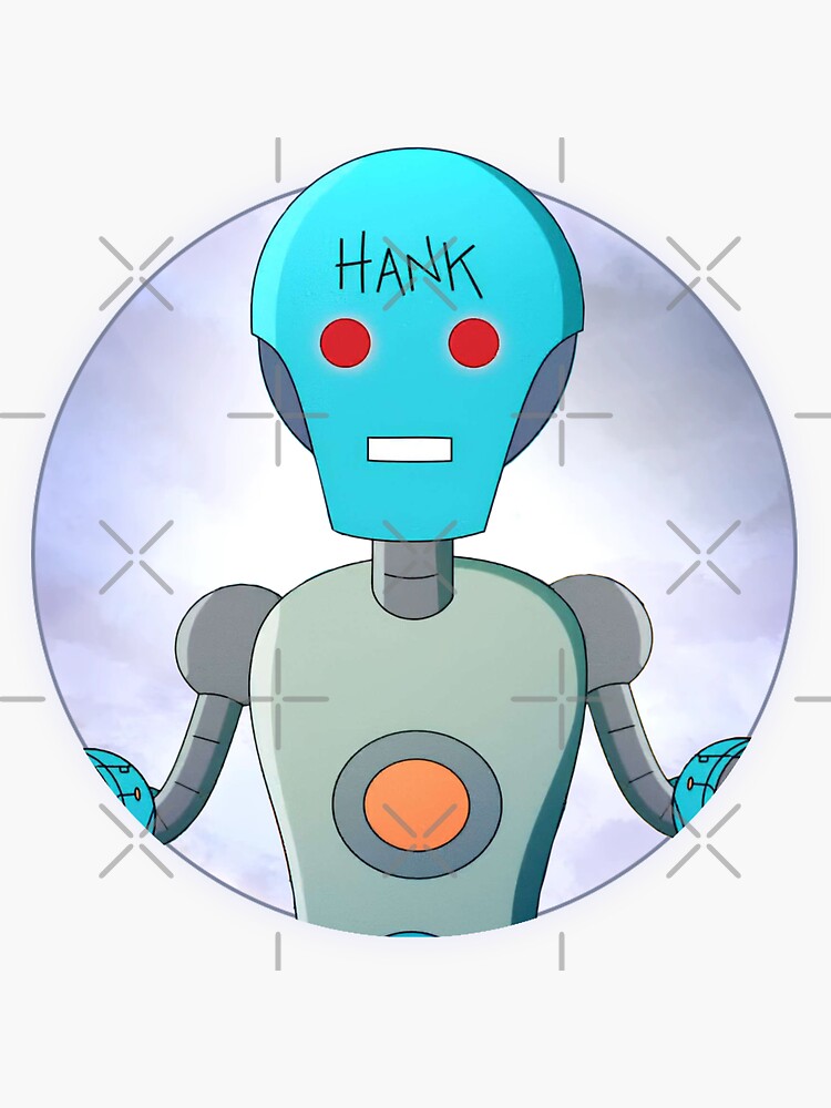 "Final Space - Hank" Sticker for Sale by HyenasDesign | Redbubble