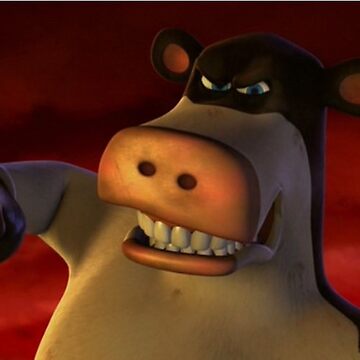 "angry otis (back at the barnyard)" Sticker for Sale by onibologna ...