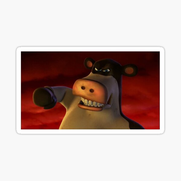"angry otis (back at the barnyard)" Sticker for Sale by onibologna ...