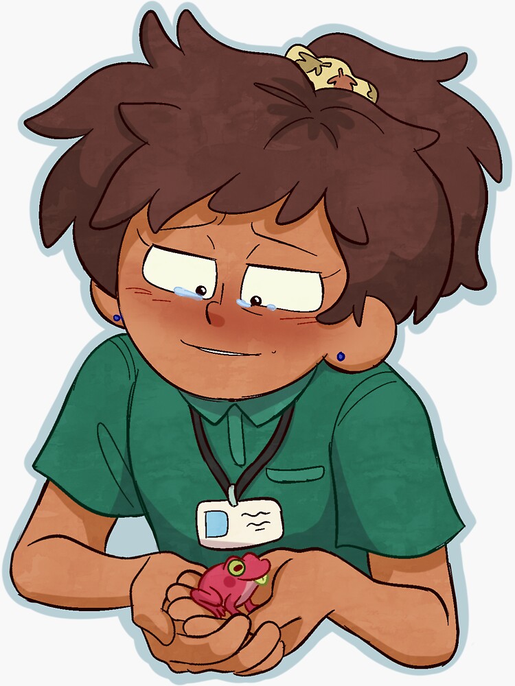 "Spranne against the world - Anne Boonchuy (post-timeskip) - Amphibia (transparent)" Sticker for ...