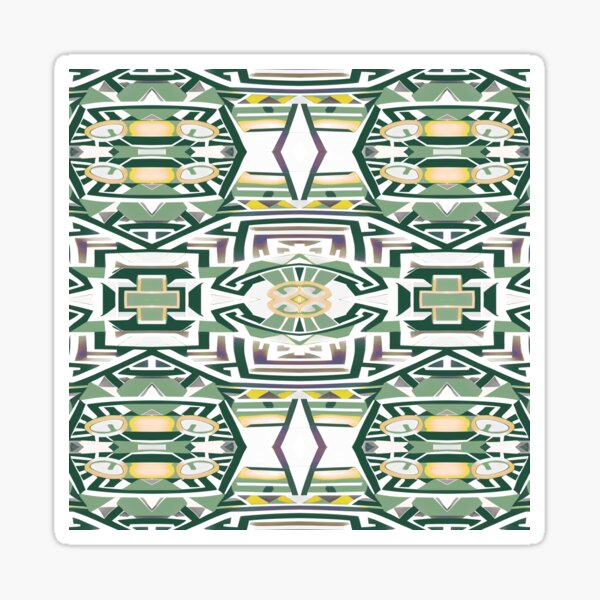 "Traditional Igorot-inspired tribal pattern. Ethnic White and green ...