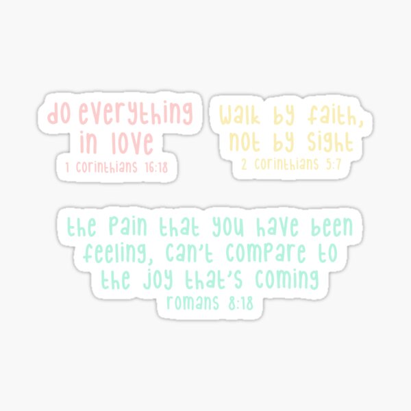 "Christian pastel aesthetic bible quotes" Sticker for Sale by ...