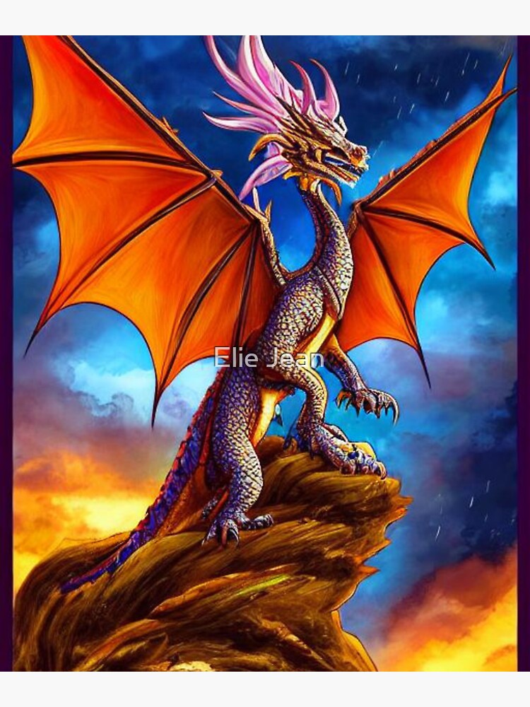 "Powerful dragon" Sticker for Sale by Jemerie | Redbubble