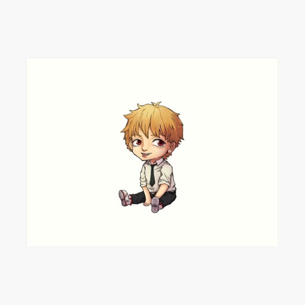 "Chibi cute Denji from Chainsaw Man " Art Print for Sale by AnyPevy ...