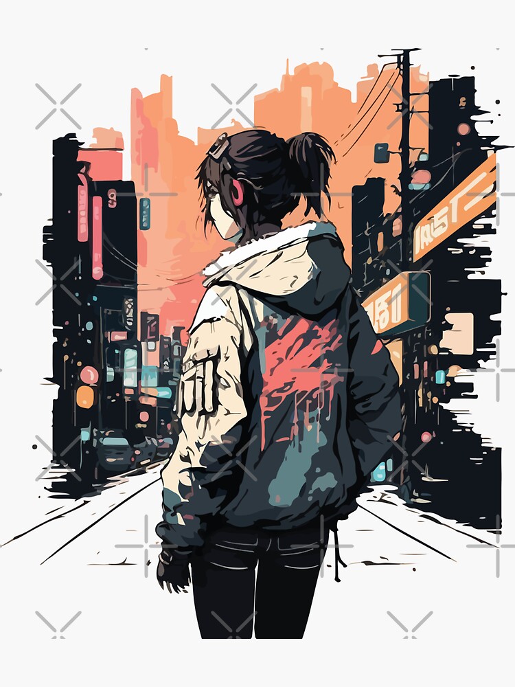 "Japanese Street Cyberpunk Tokyo Streetwear" Sticker for Sale by ...
