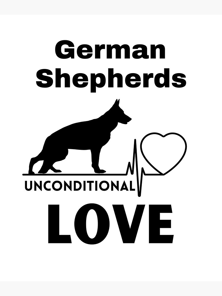 "German Shepherd Love...we love German Shepherds." Sticker for Sale by ...