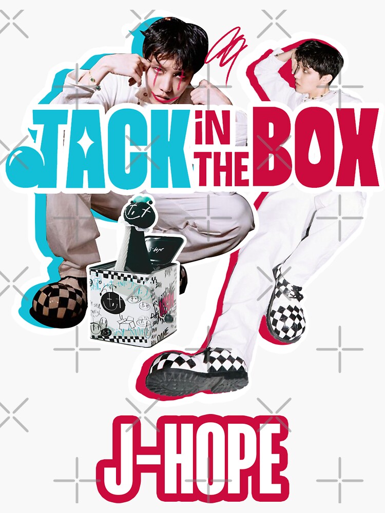 "Jack In The Box J-Hope " Sticker for Sale by Harou | Redbubble